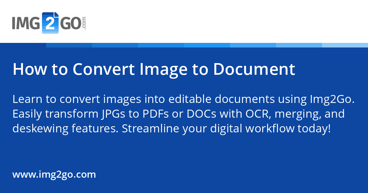 How to Convert Image to Document