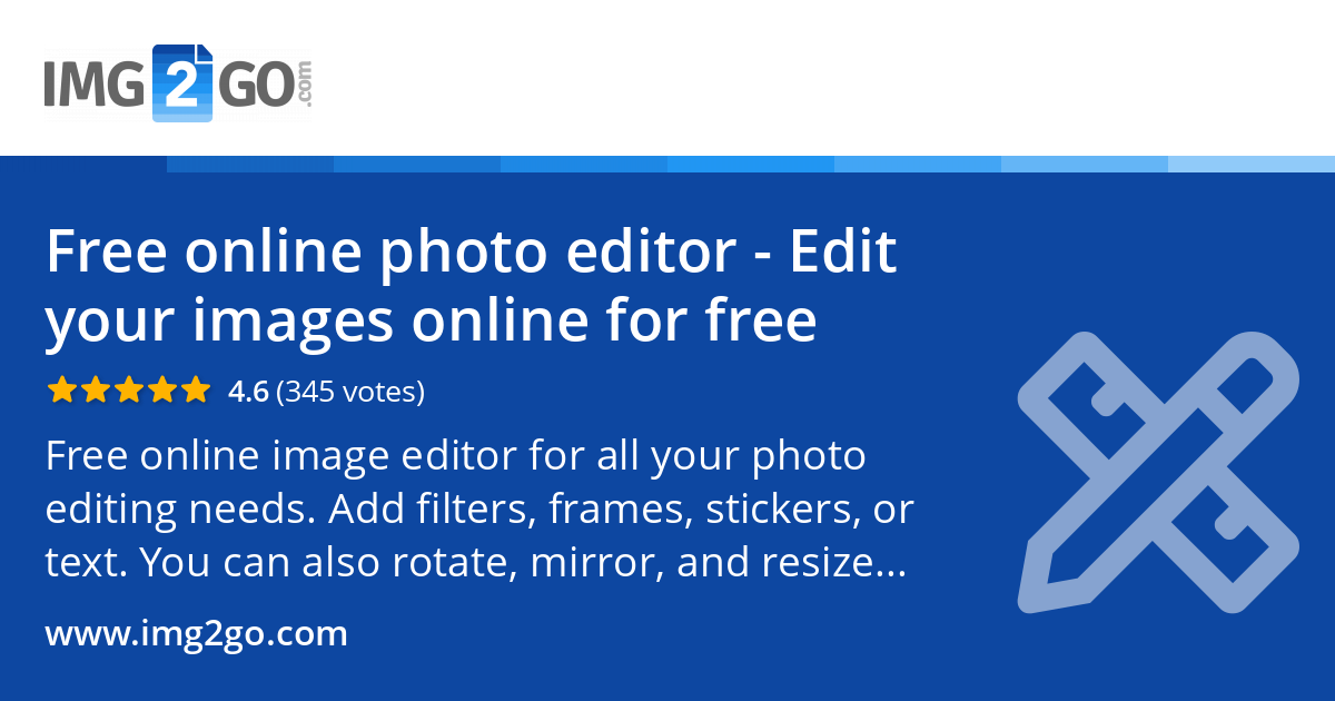 Free online photo editor - Edit your images online for free
