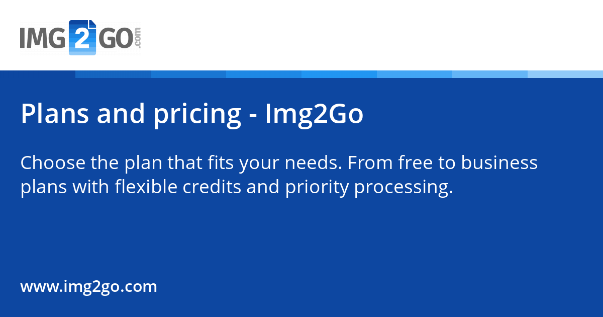 Upgrade to Img2Go Premium