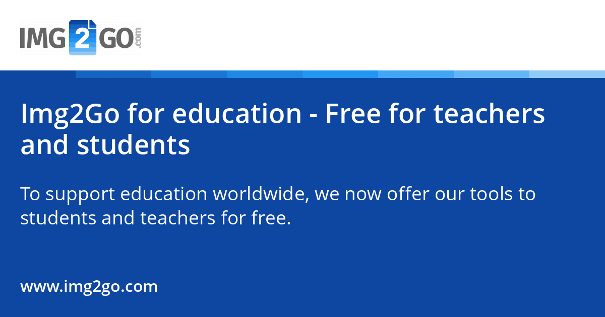 Img2Go for education - Free for teachers and students