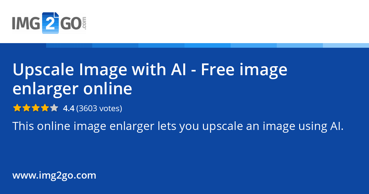 Upscale Image with AI - Free image enlarger online