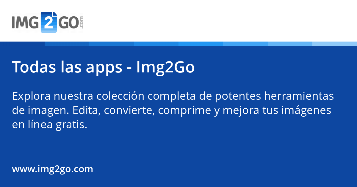 Todas las apps - Img2Go