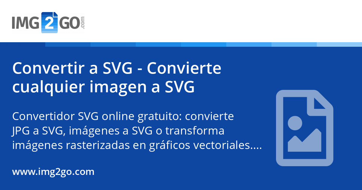 Convertir a SVG - Convierte toda clase de imágenes a SVG