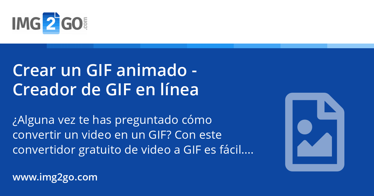 Crear un GIF animado - Creador de GIF en línea