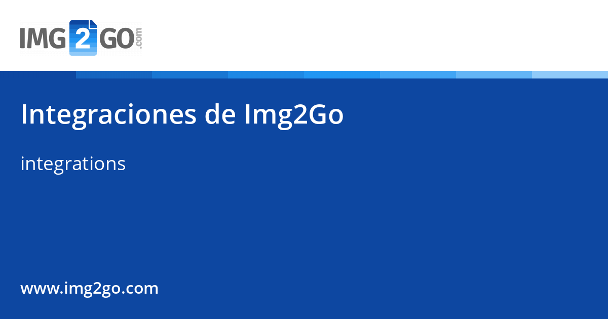 Integraciones de Img2Go