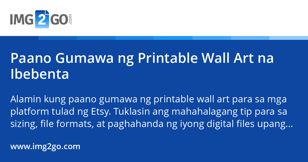 Paano Gumawa ng Printable Wall Art na Ibebenta