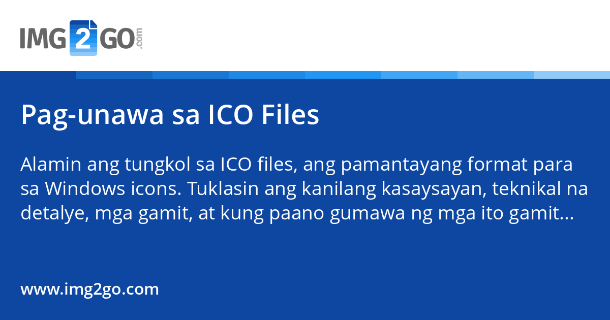 Pag-unawa sa ICO Files