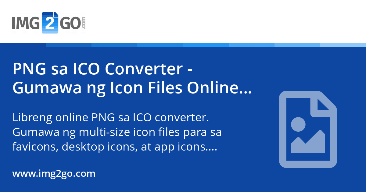 I-convert ang PNG sa ICO Online - Online ICO Converter