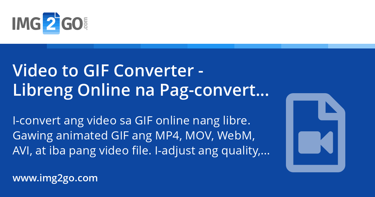 Video to GIF Converter - Libreng Online na Pag-convert ng MP4 sa GIF