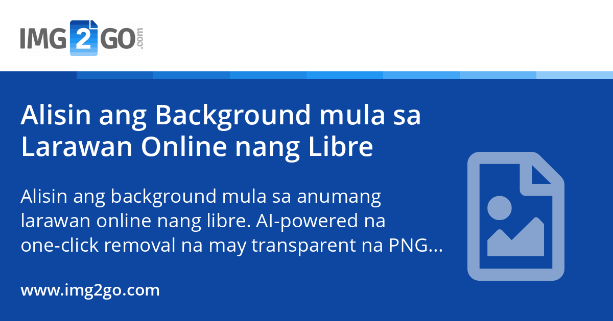 Alisin ang Background mula sa Larawan Online nang Libre