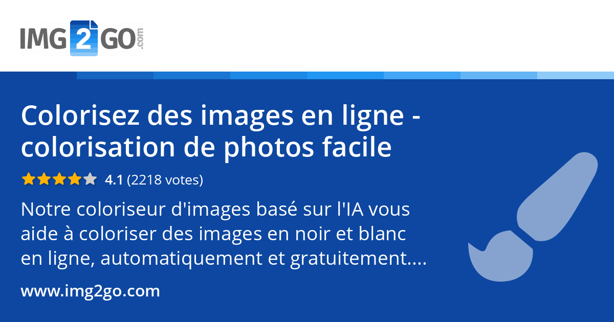 Colorisez des images en ligne - colorisation de photos facile