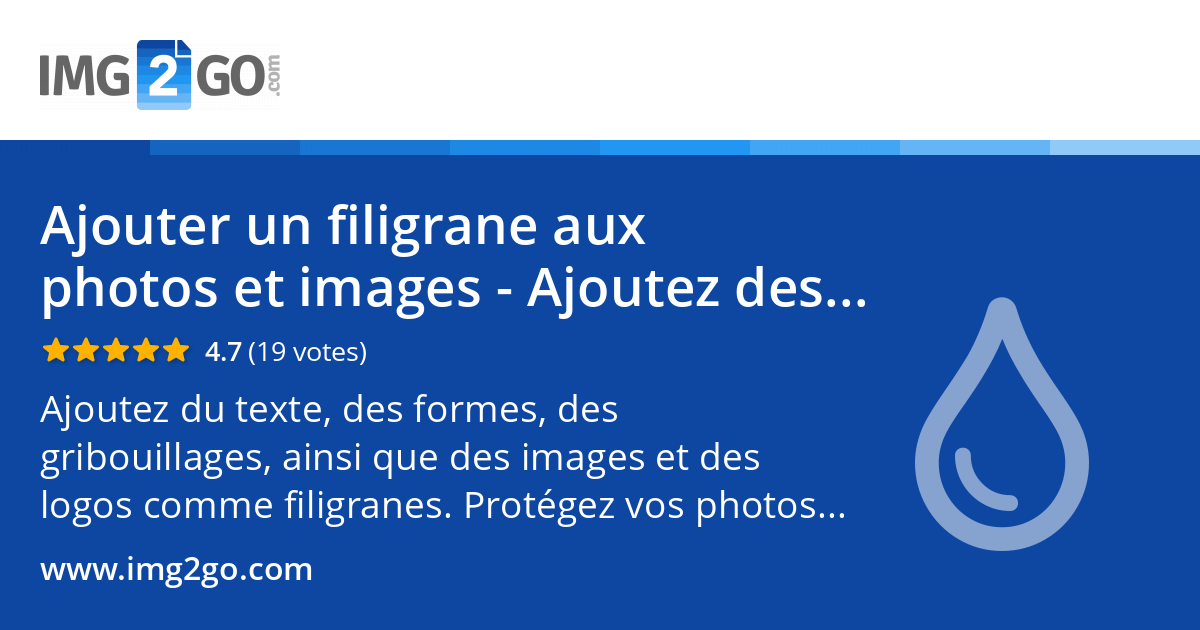 Ajouter un filigrane aux photos et images - Ajoutez des filigranes à ...