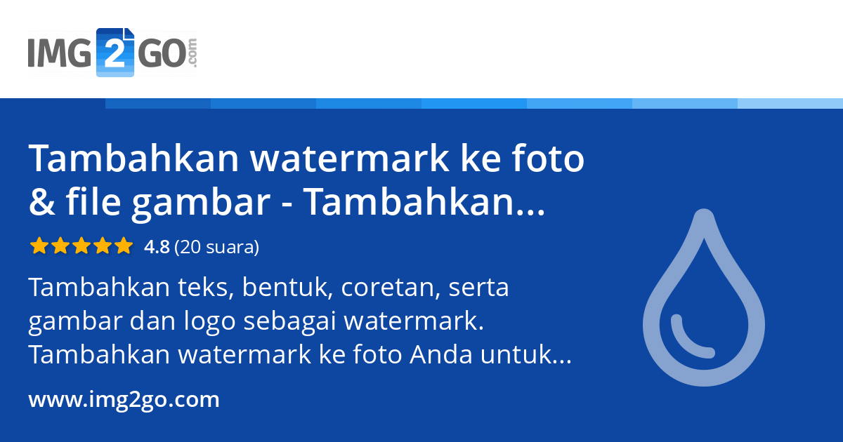 Tambahkan tanda watermark ke foto & file gambar - Tambahkan tanda ...