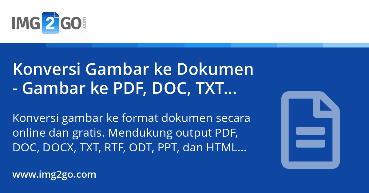 Konversi gambar ke dokumen - Simpan gambar sebagai PDF, DOC, TXT, dan ...