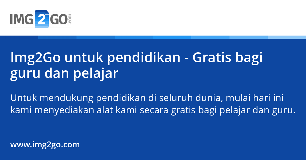 Img2Go untuk pendidikan - Gratis untuk pengajar dan pelajar