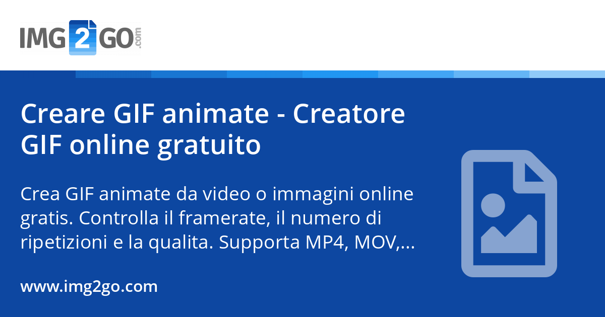 Crea una GIF animata - Creatore di GIF online