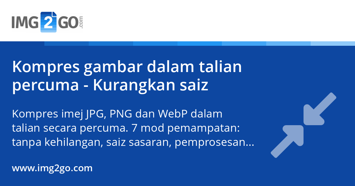 Mampatkan imej dalam talian - Kurangkan saiz imej anda secara percuma
