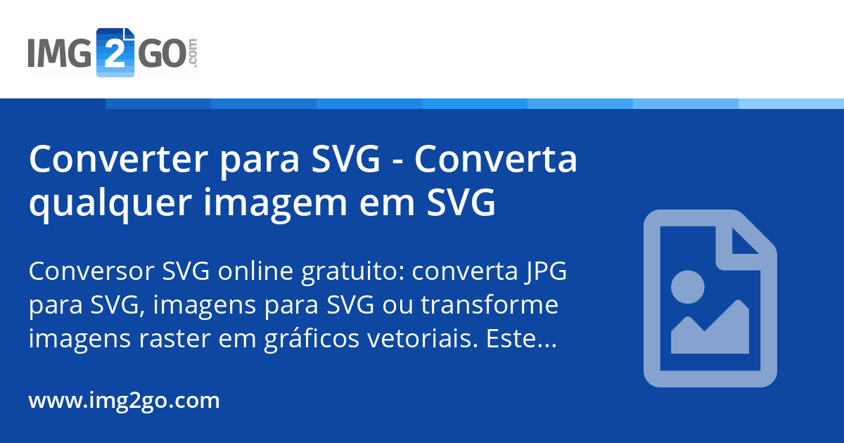 Converter para SVG - Converta todos os tipos de imagens para SVG